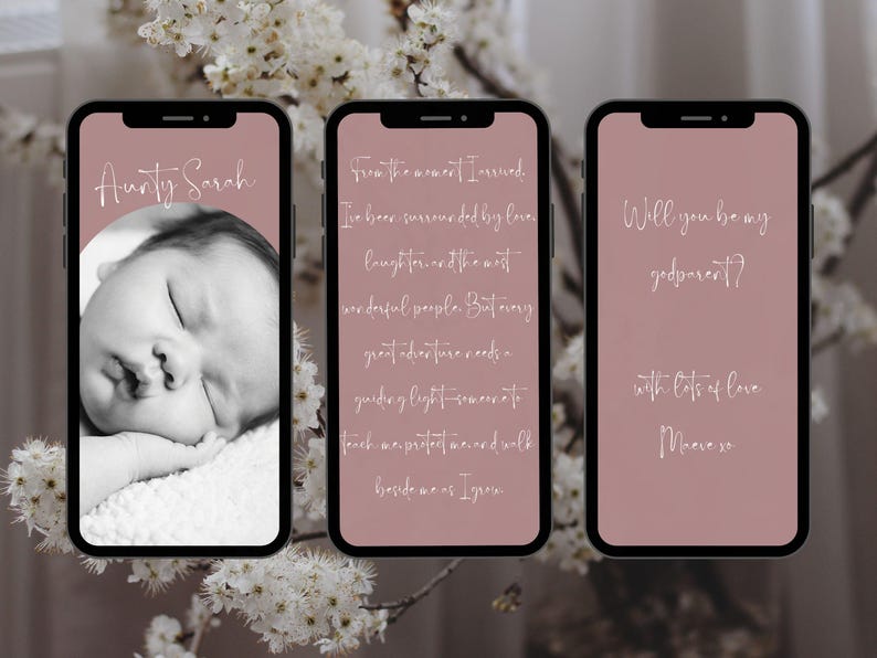 Animated Godparent Proposal Video: Editable Digital Invitation (canva ...