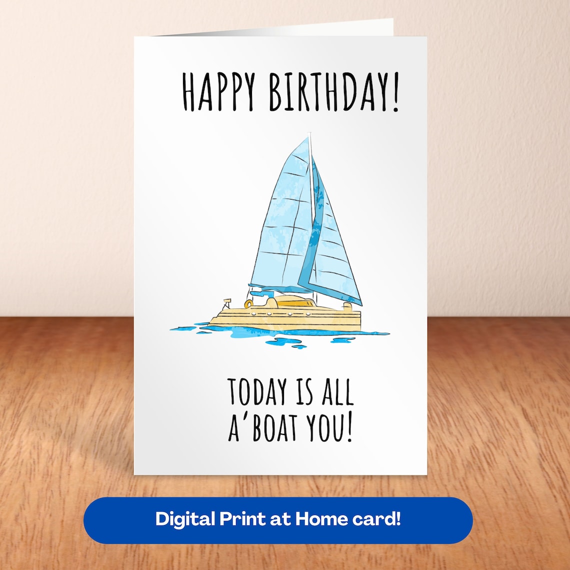 Sailor Birthday Geburtstagskarte Segelboot Liebhaber Karte Segeln ...