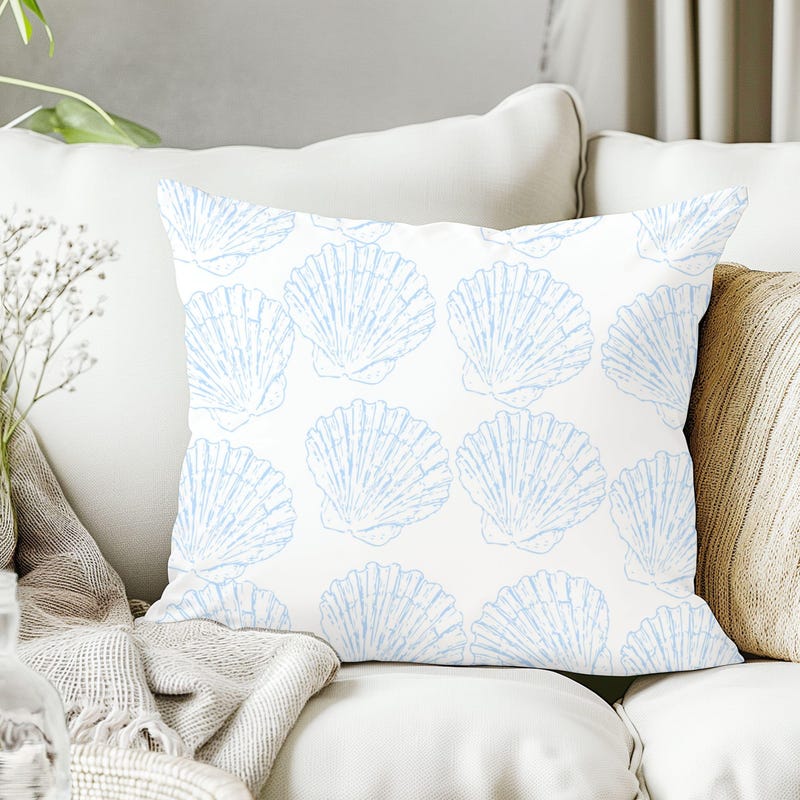 Seashell Pillow - Etsy