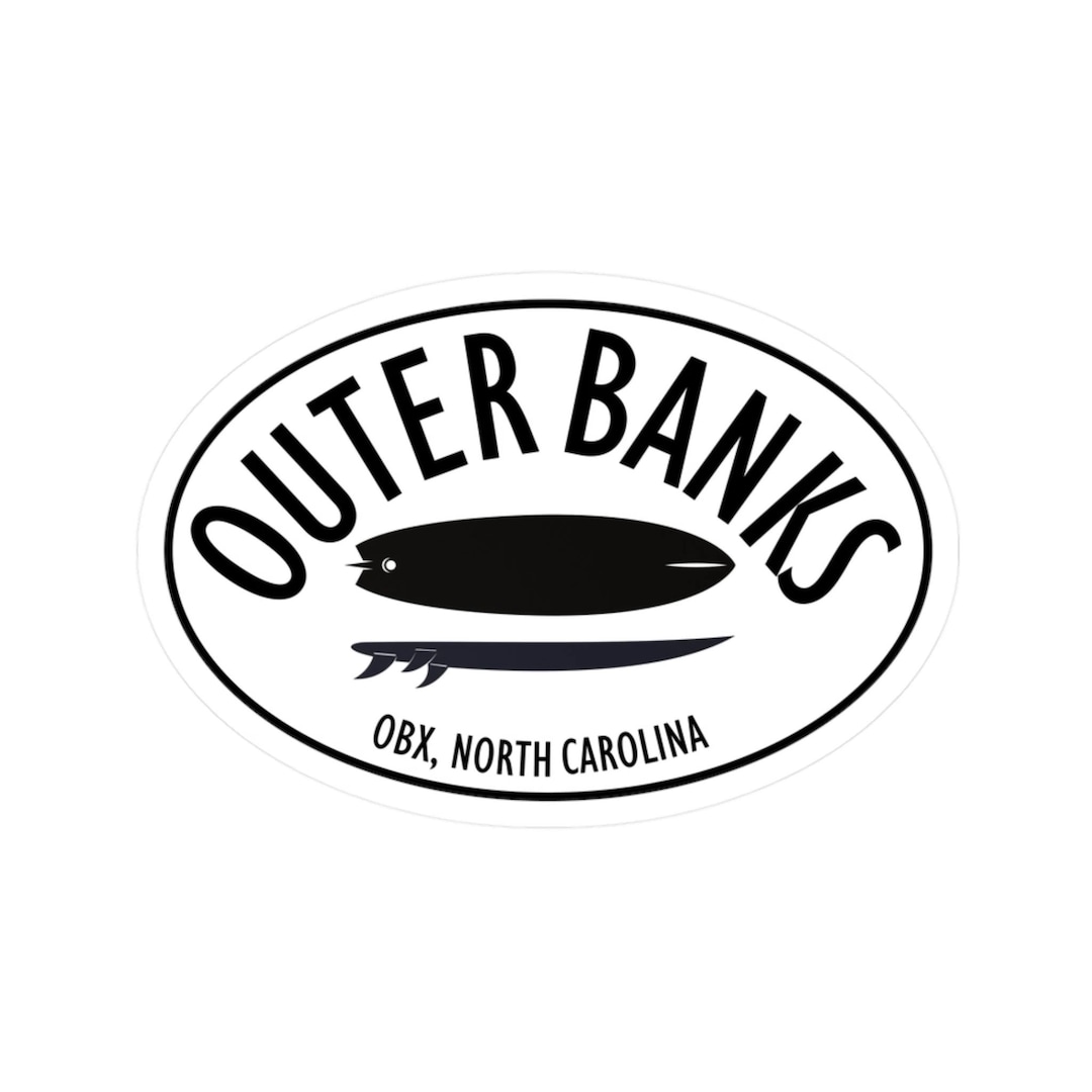 OBX Surfing Sticker Outer Banks Decal Surfer Sticker Outerbanks Laptop ...