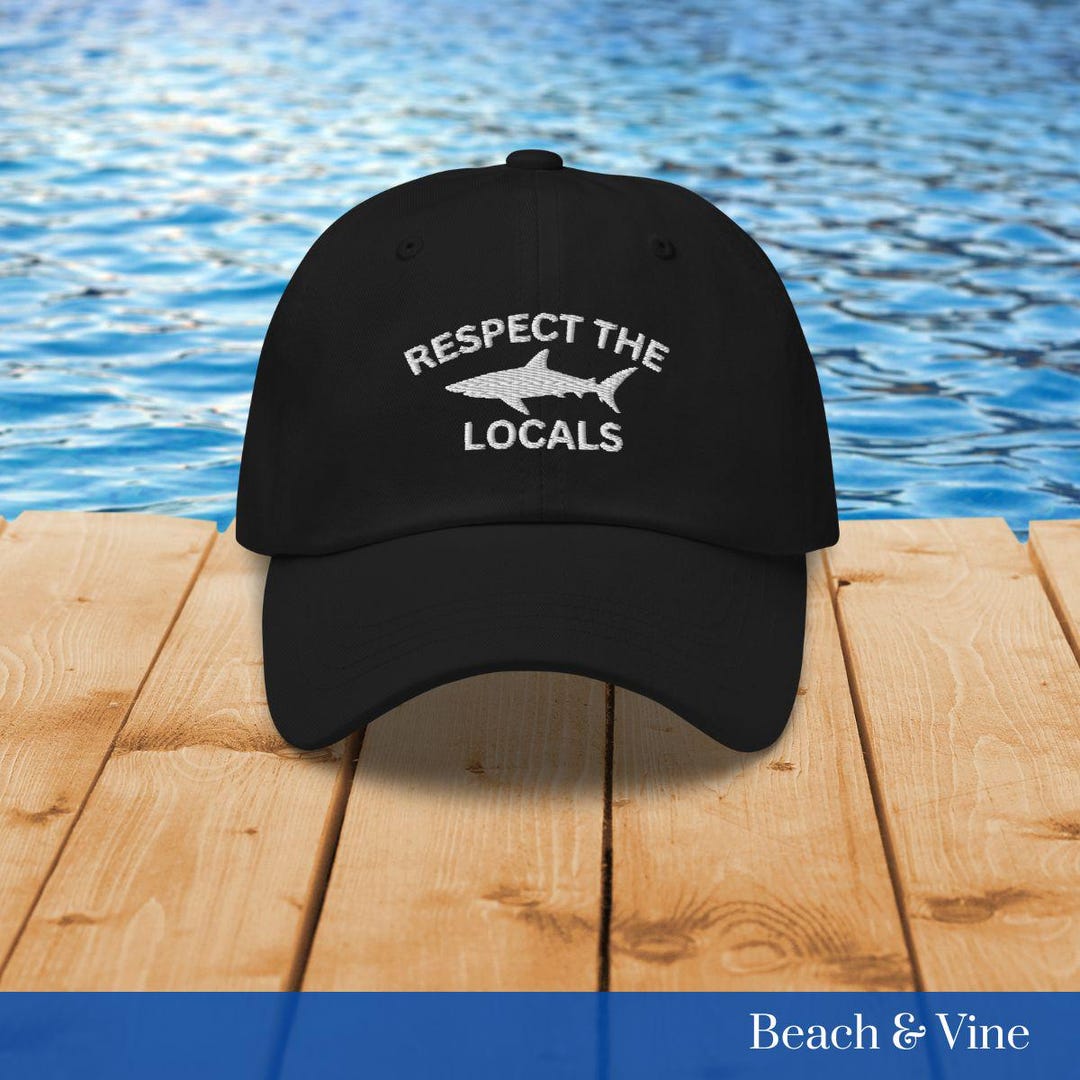 Respect Locals Shark Hat Shark Gift Local Shark Hat Shark Lover Gift ...