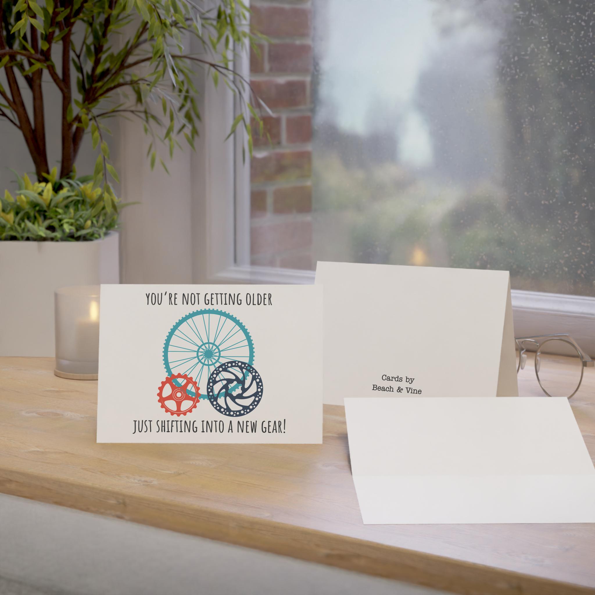 Cycling Birthday Card Shifting Gears Bicycle Birthday Bike Lover Card ...