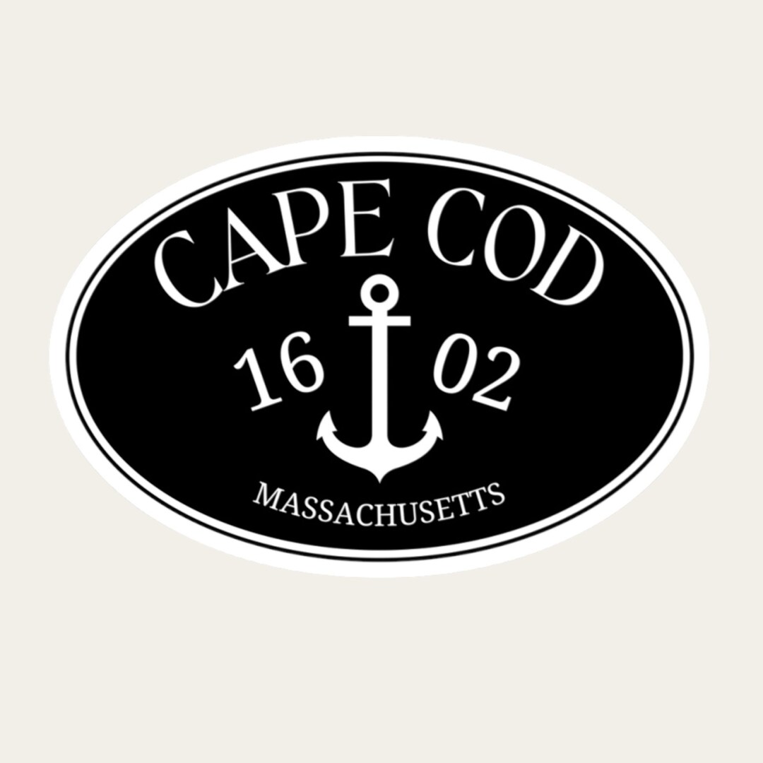 Cape Cod Sticker Cape Cod Bumper Sticker Massachusetts Water Bottle ...