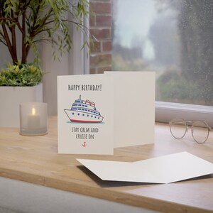 Cruise Birthday Card Funny Ship Birthday Card Sailing Birthday Card ...