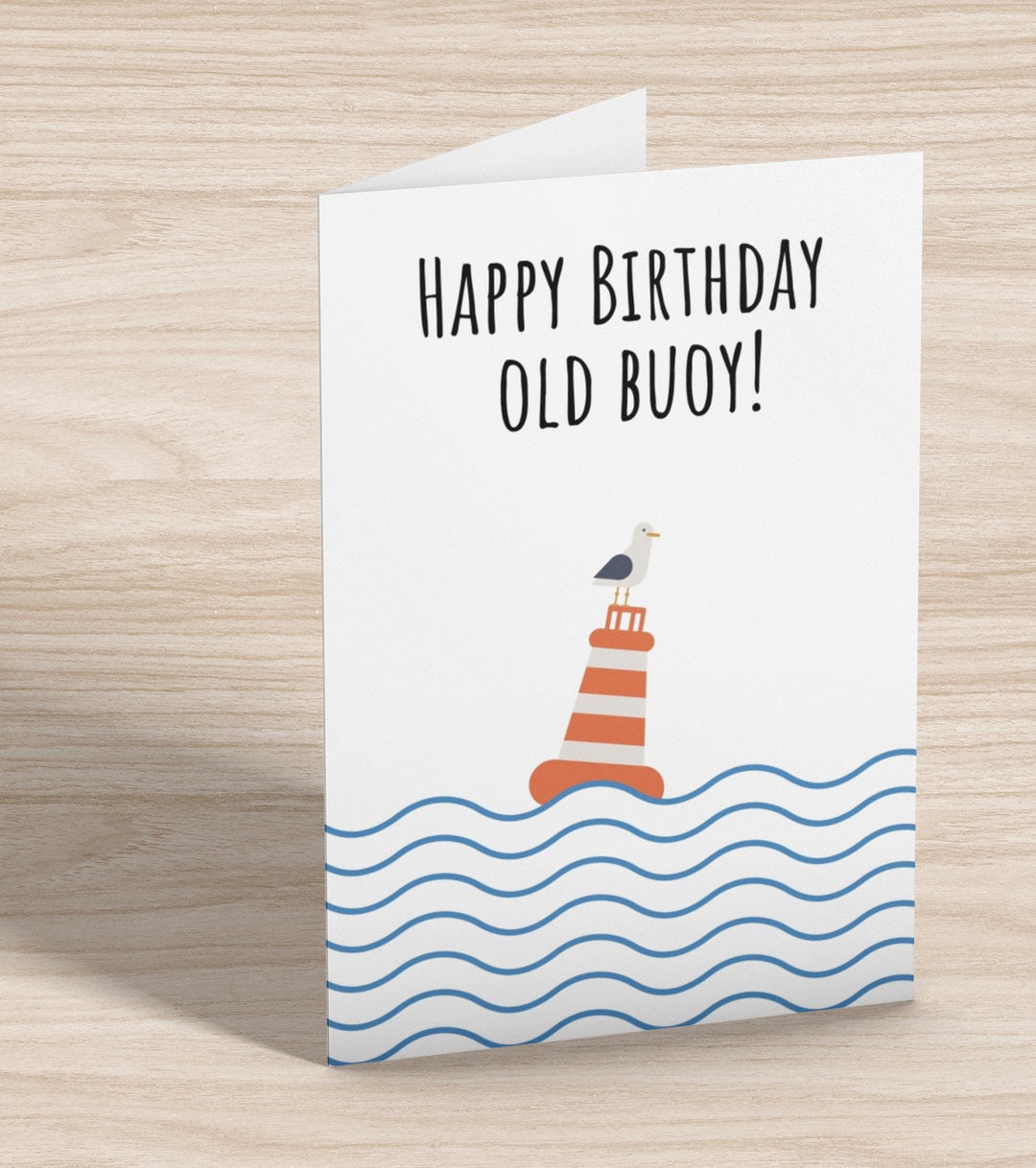 Nautical Birthday Printable Birthday Card Mens Boating Card Sailor ...