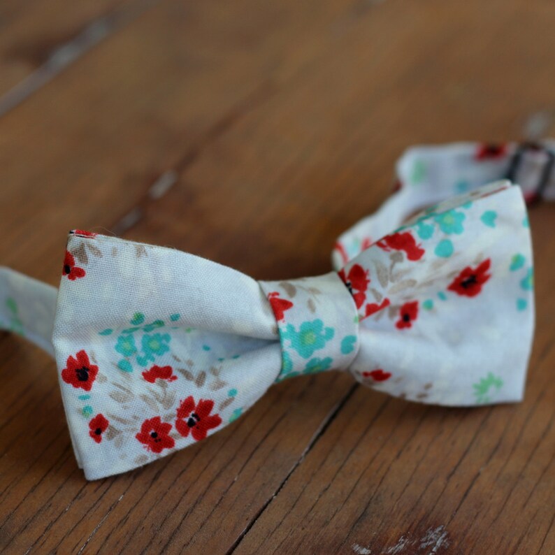 Boys Floral Bow Tie Boys Tan Gray Bow Tie Cotton Bow Tie - Etsy Boys Floral Bow Tie Boys Tan Gray Bow Tie Cotton Bow Tie - Etsy