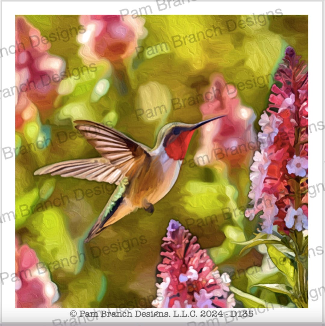 Decoupage Rice Paper, Hummingbird and a Flower, Craft Sheet D135 - Etsy