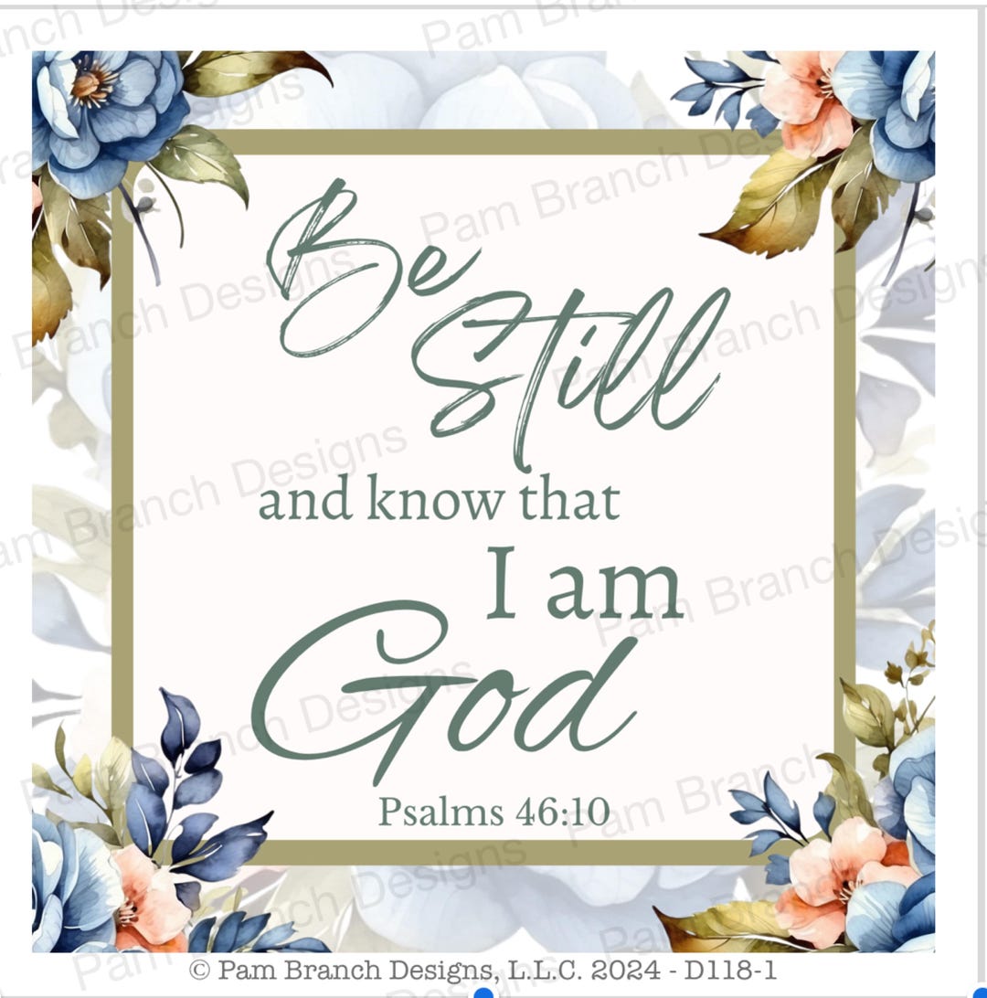 Rice Paper for Decoupage, Be Still Bible Verse and Florals, 8 Pack D118 ...