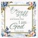 Rice Paper for Decoupage, Be Still Bible Verse and Florals, Alternative ...
