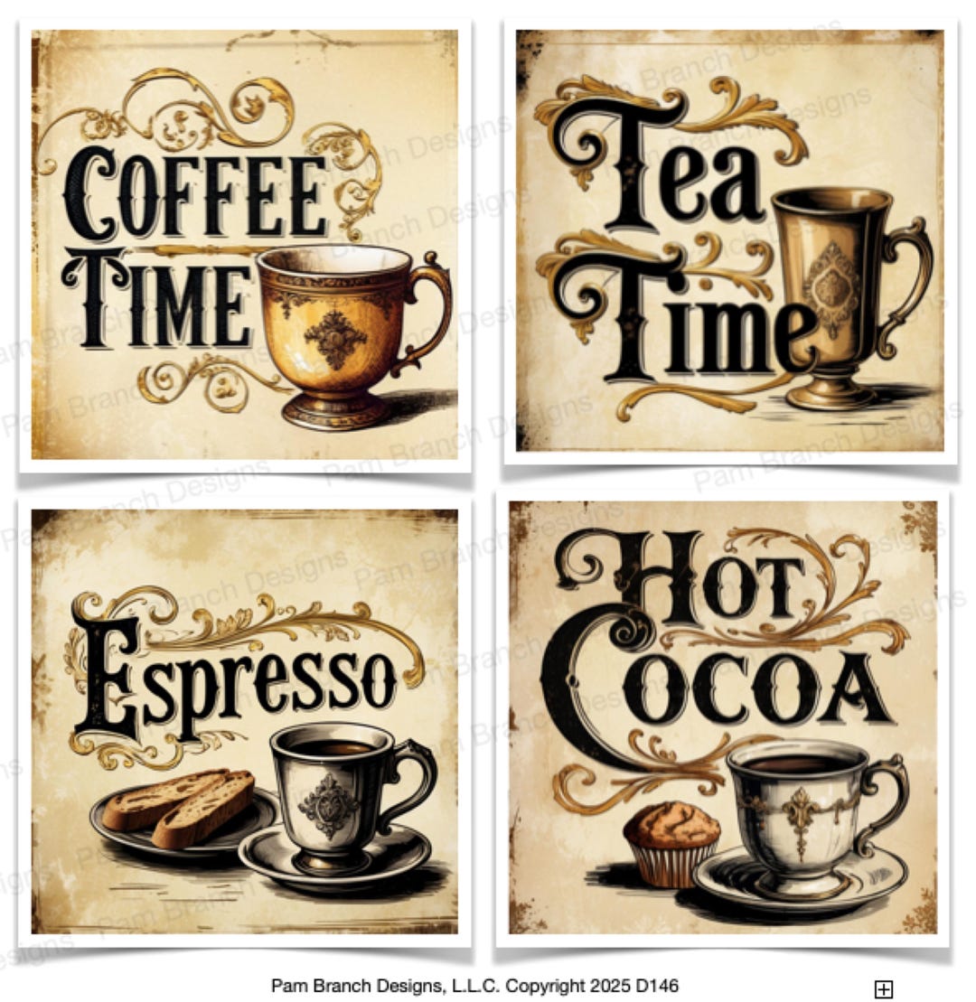 Variety Pack of Rice Paper for Decoupage "espresso", "coffee Time ...