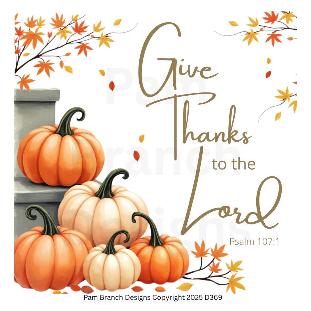 Pumpkins and Autumn Leaves Rice Paper for Decoupage — Bible Verse Fall ...