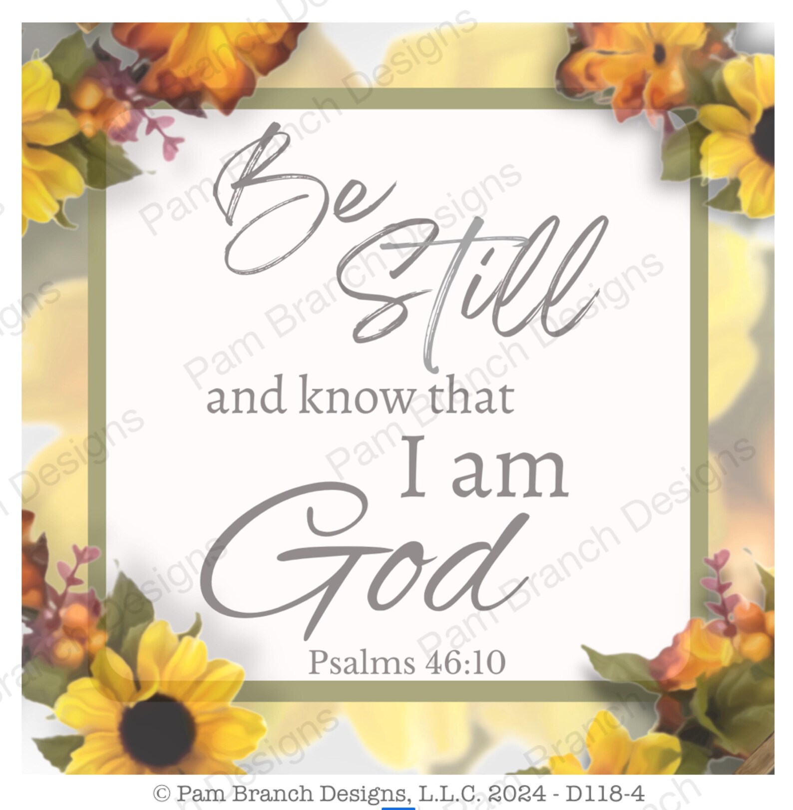 Rice Paper for Decoupage, Be Still Bible Verse and Florals, Alternative ...