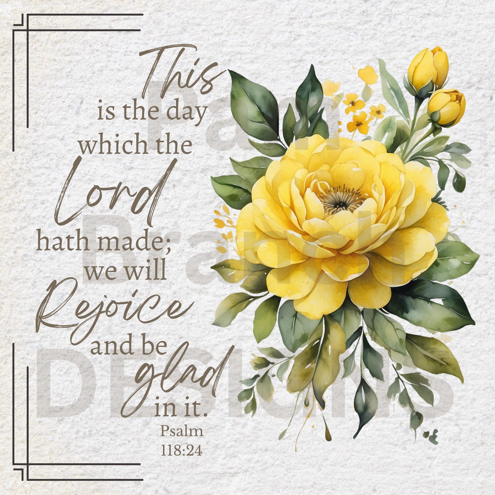 Yellow Flowers Religious Rice Paper for Decoupage, Bible Verse D159 - Etsy