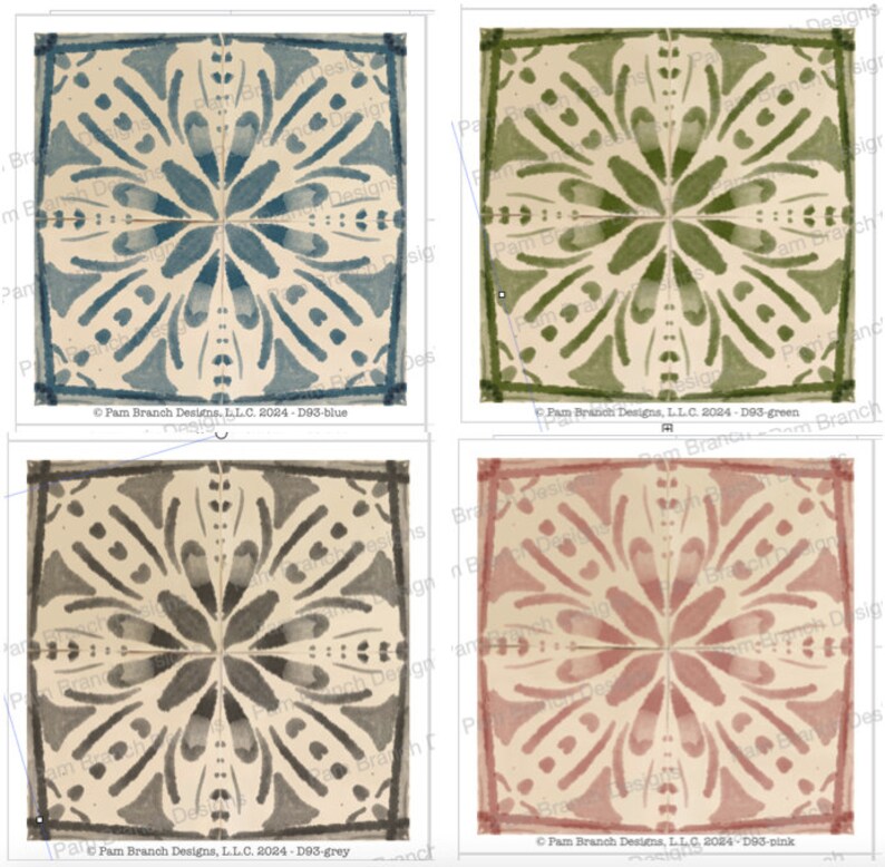 Rice Paper for Tiles, Great for DIY Coaster Projects, 4 Sheets, 4 ...