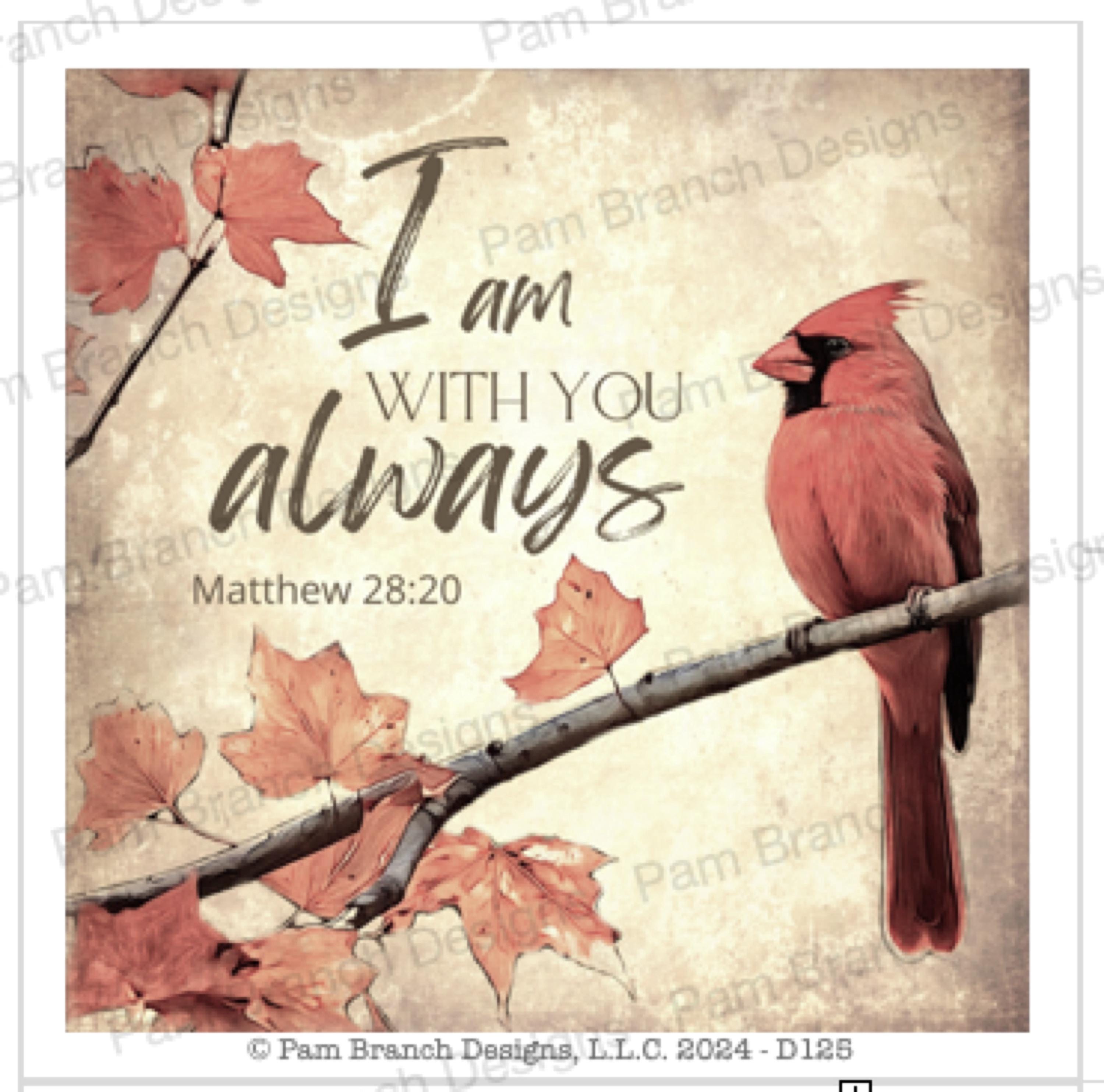 Rice Paper With a Cardinal in Fall Leaves - Decoupage Sheet, Bible ...