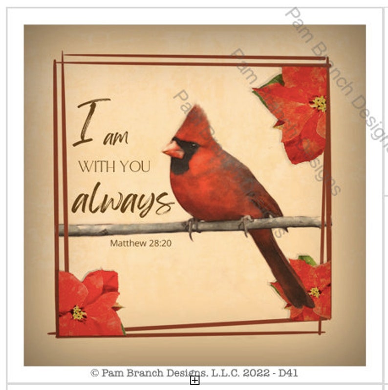 Cardinal and Poinsettias Decoupage Sheet, Bible Verse Paper D41 - Etsy