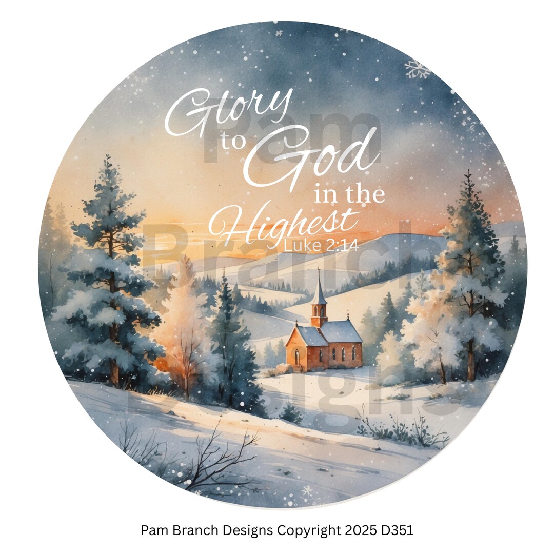 Rice Paper for Decoupage Ornament, Glory to God in the Highest, Luke 2: ...