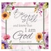 Rice Paper for Decoupage, Be Still Bible Verse and Florals, Alternative ...