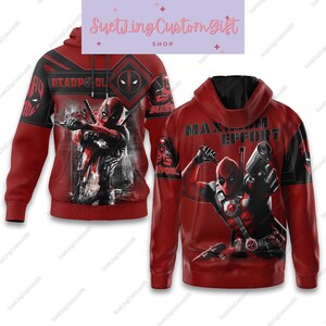 Deadpool Hoodie, Deadpool Sweatshirt, Deadpool Shirt, Deadpool Zip ...