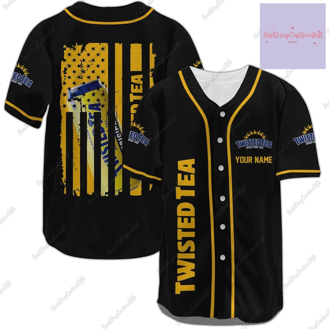 Custom Twisted Tea Baseball Jersey, Twisted Tea Shirt, Twisted Tea ...