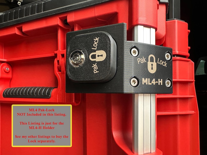 Pak-lock ML4-H Side Rail Holder - Milwaukee Packout - High Temp Plastic ...