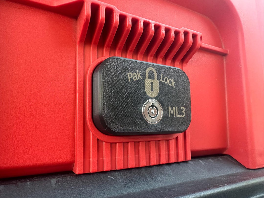Pak-lock ML3 - Latch Lock for Milwaukee Packout - High Temp Plastic ...