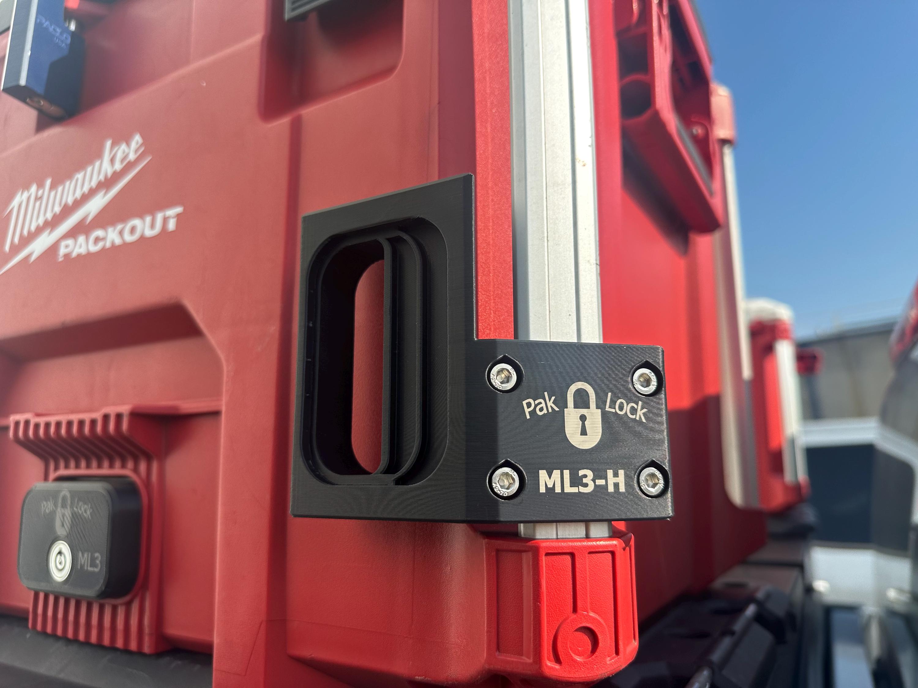Pak-lock ML3-H Side Rail Holder - Milwaukee Packout - High Temp Plastic ...