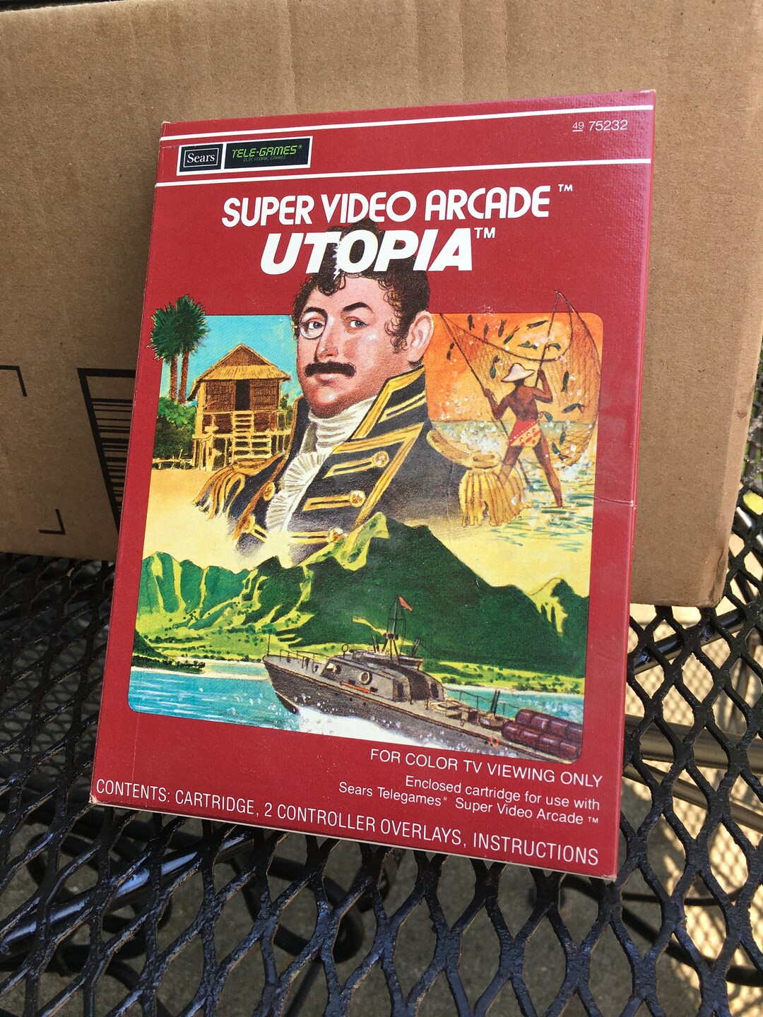 Mint Condition, Super Clean Box . Never Played UTOPIA Intellivision Video Game; No. 5396-0910 ...
