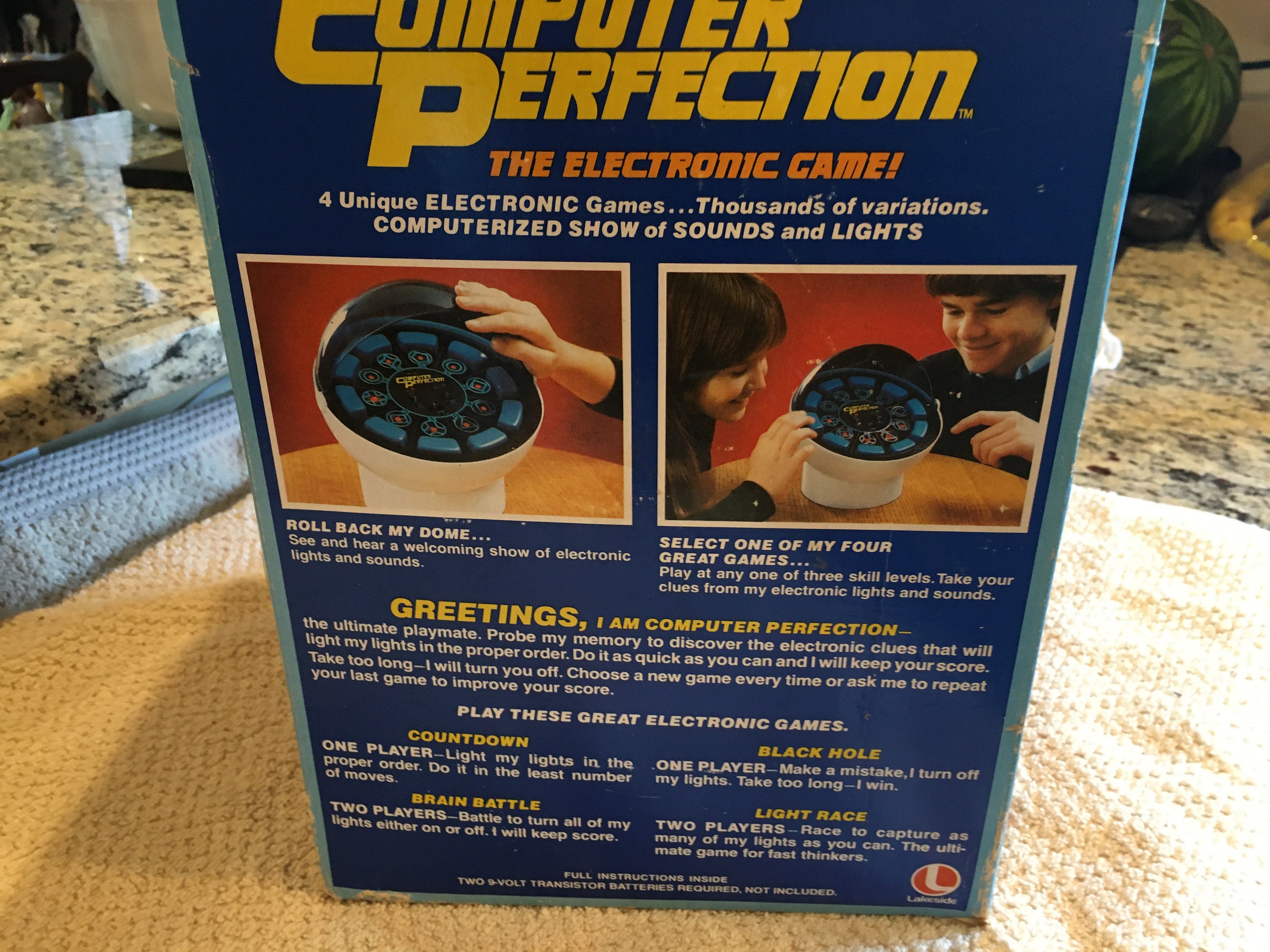 Vintage Electronic Game computer Perfection 1979 by Lakeside Games ...