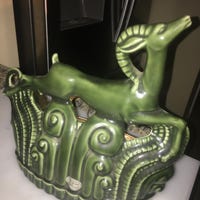 Stag Lamp Chalkware Deer Lamp TV Lamp Vintage Lamp Chalkware Deer With ...