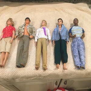HUGE KEN BARBIE Doll Lot of 5 1990'S Original Mattel Fashionistas ...
