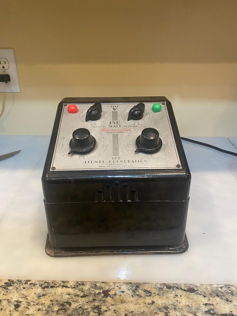 Lionel Pre-war Rare Transformer Type "v" Art Deco 150 Watt - Runs 4 ...