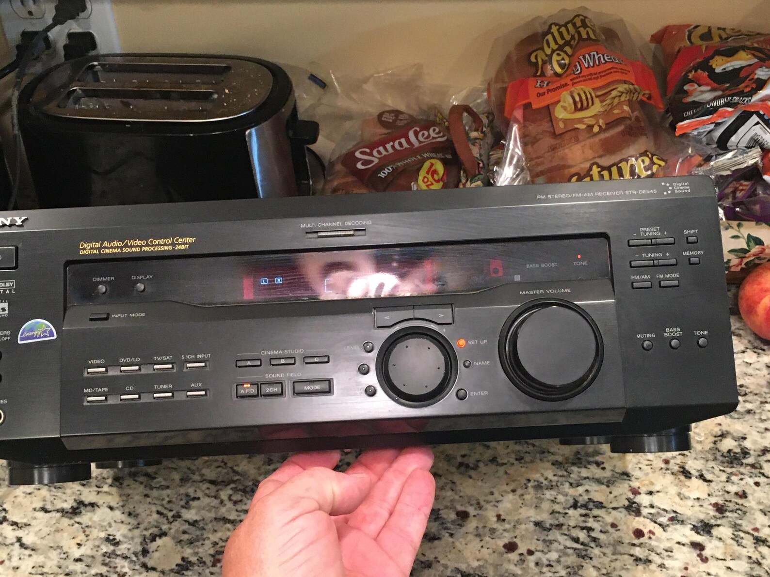 SONY A/V RECEIVER STR-DE545 5.1 Channel Surround Sound Receiver Am Fm ...