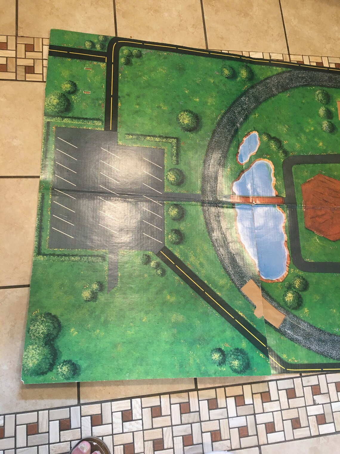 Bachman AMERICAN DAREDEVIL THRILL Show Train Set Placement Board Only ...