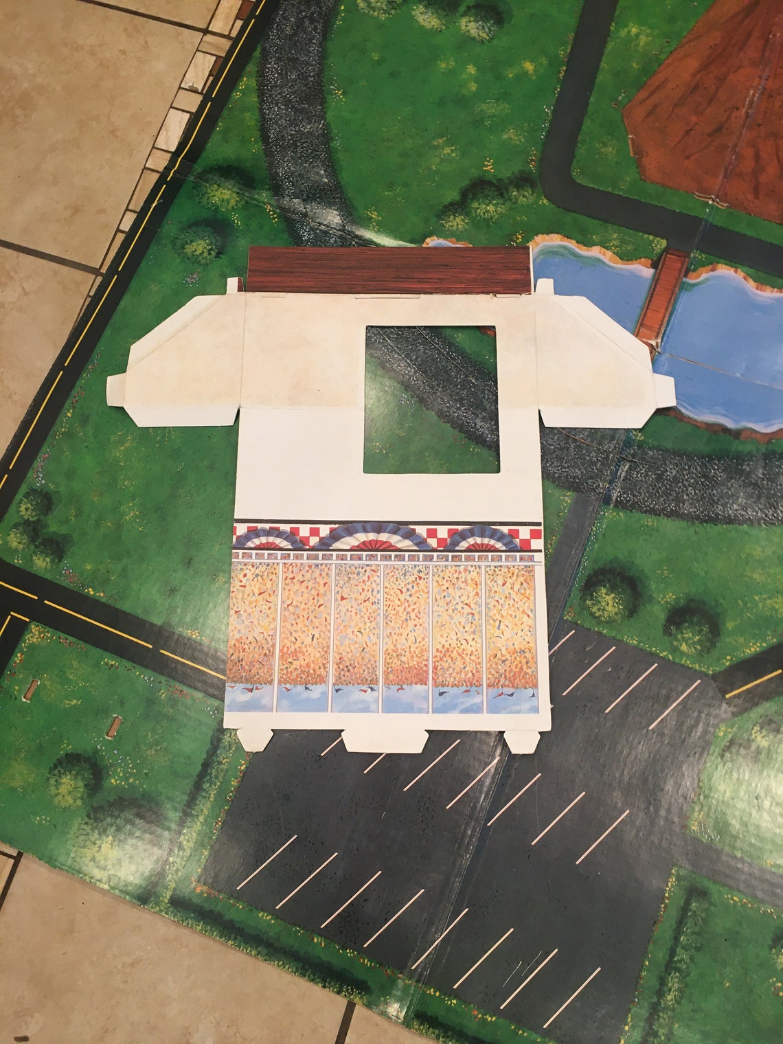 Bachman AMERICAN DAREDEVIL THRILL Show Train Set Placement Board Only ...