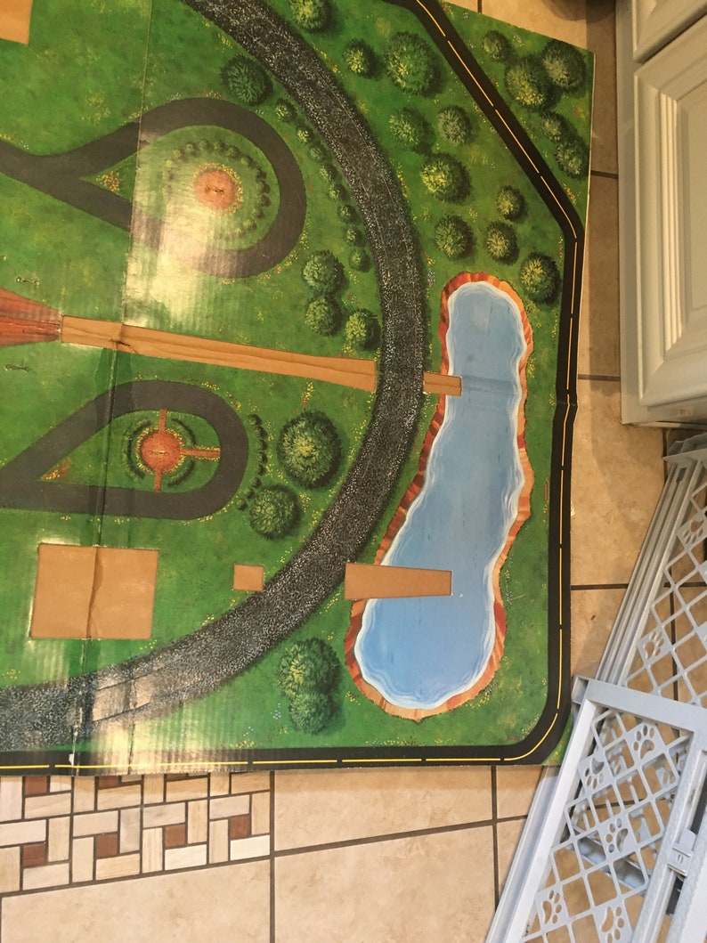 Bachman AMERICAN DAREDEVIL THRILL Show Train Set Placement Board Only ...