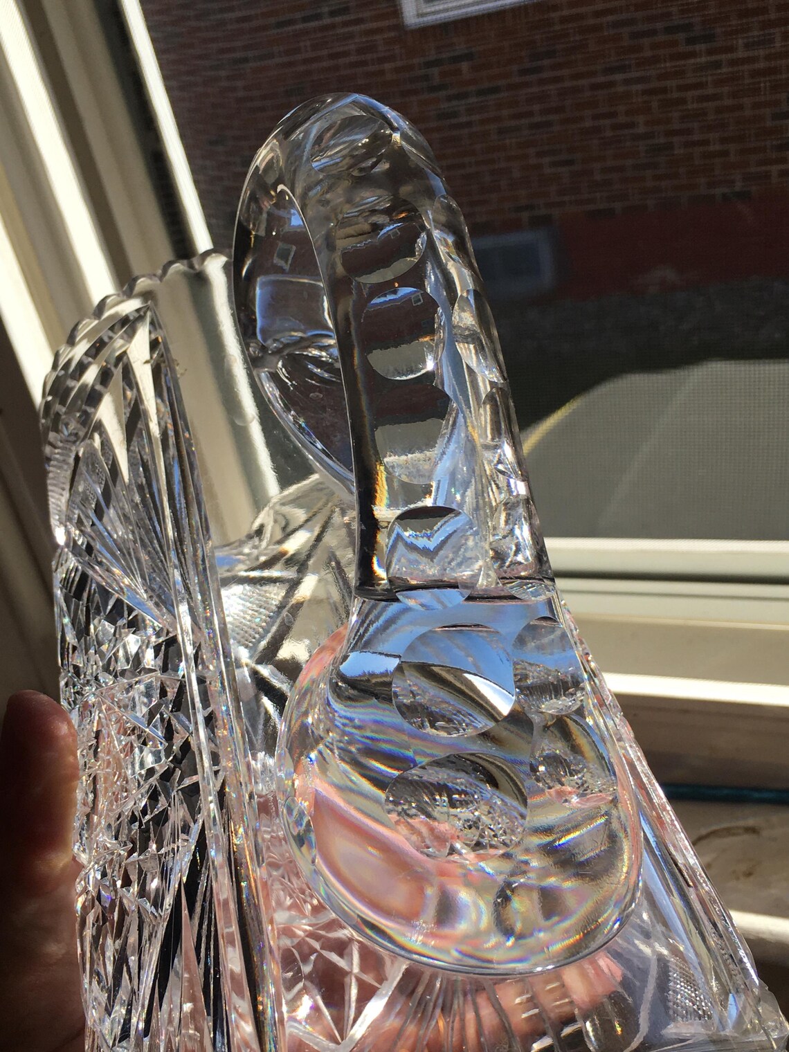 SUPERB! ABP Super Cut Glass Pitcher / Jug X-heavy American Brilliant ...