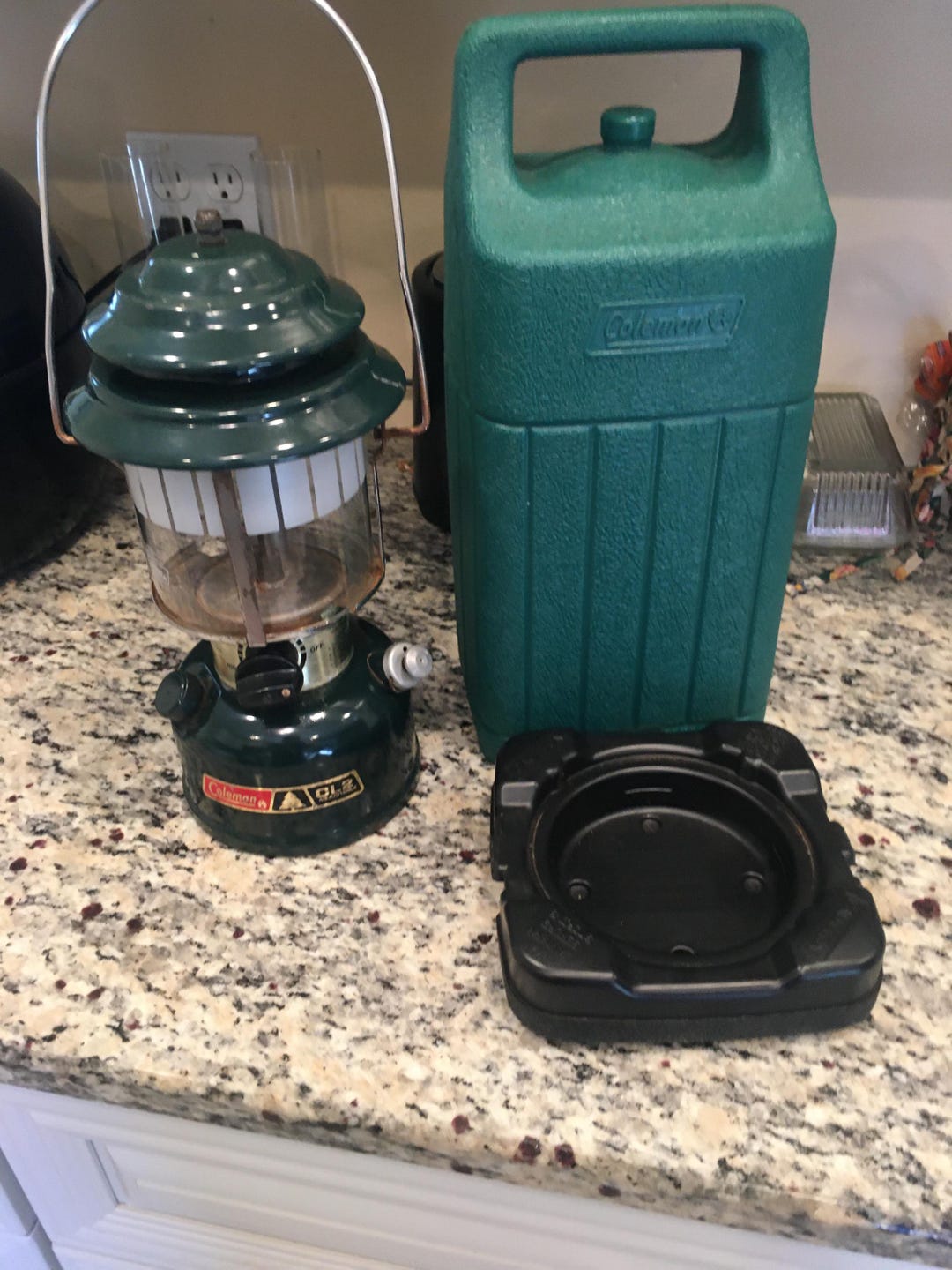 Vintage Coleman CL2 Adjustable 288 Green Lantern Globe Double Mantle With Plastic Case Camping ...