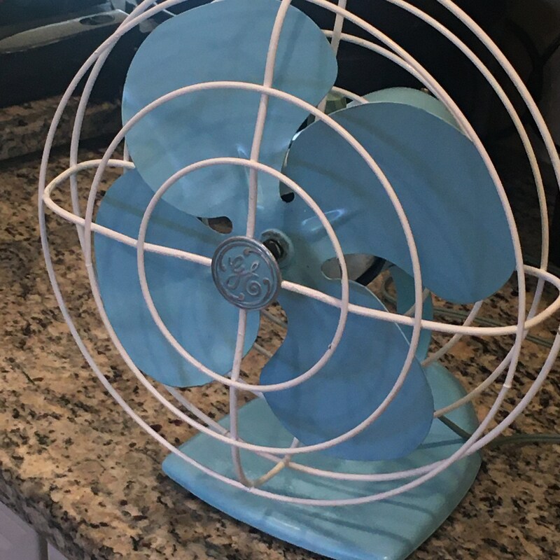 Blue Electric Fan - Etsy