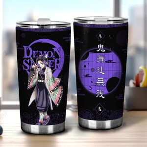 Personalized Shinobu Kochou Tumbler, 20 Oz Tumbler, Laser Engraved ...