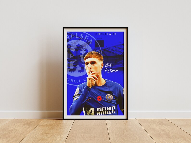 Cole Palmer Inspired Poster, Football Art Print, Chelsea FC Poster ...