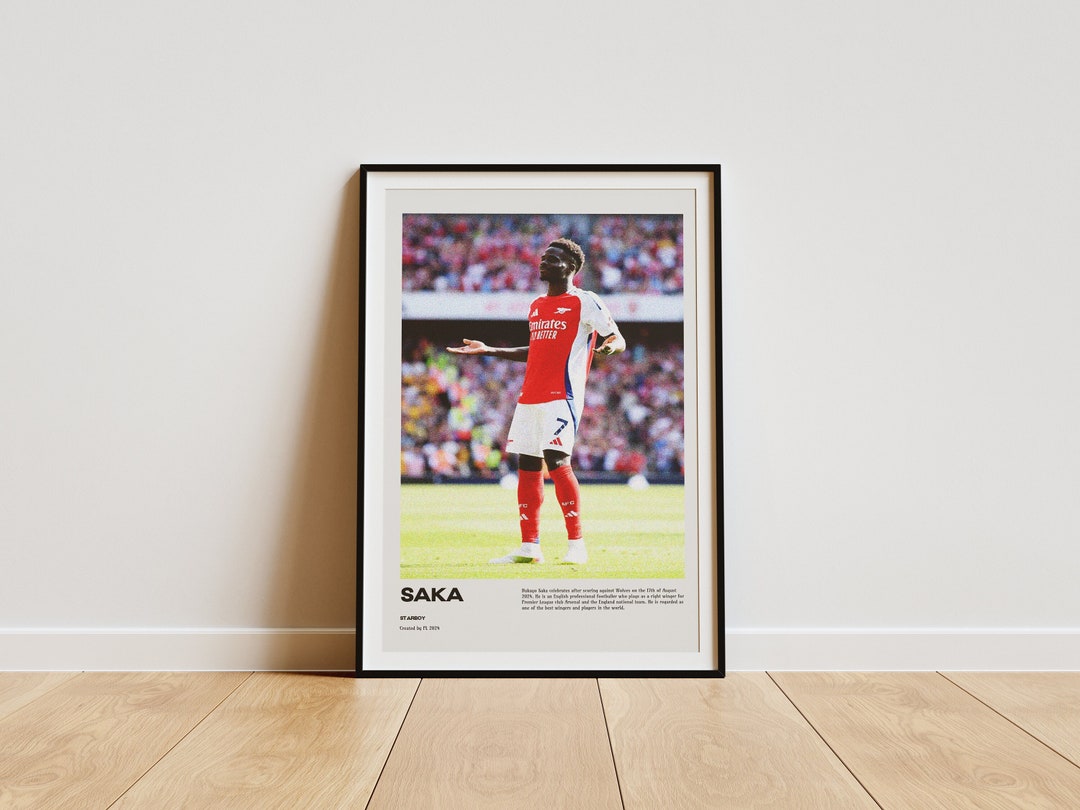 Bukayo Saka Poster - Saka Print, Digital Print, Arsenal Posters ...