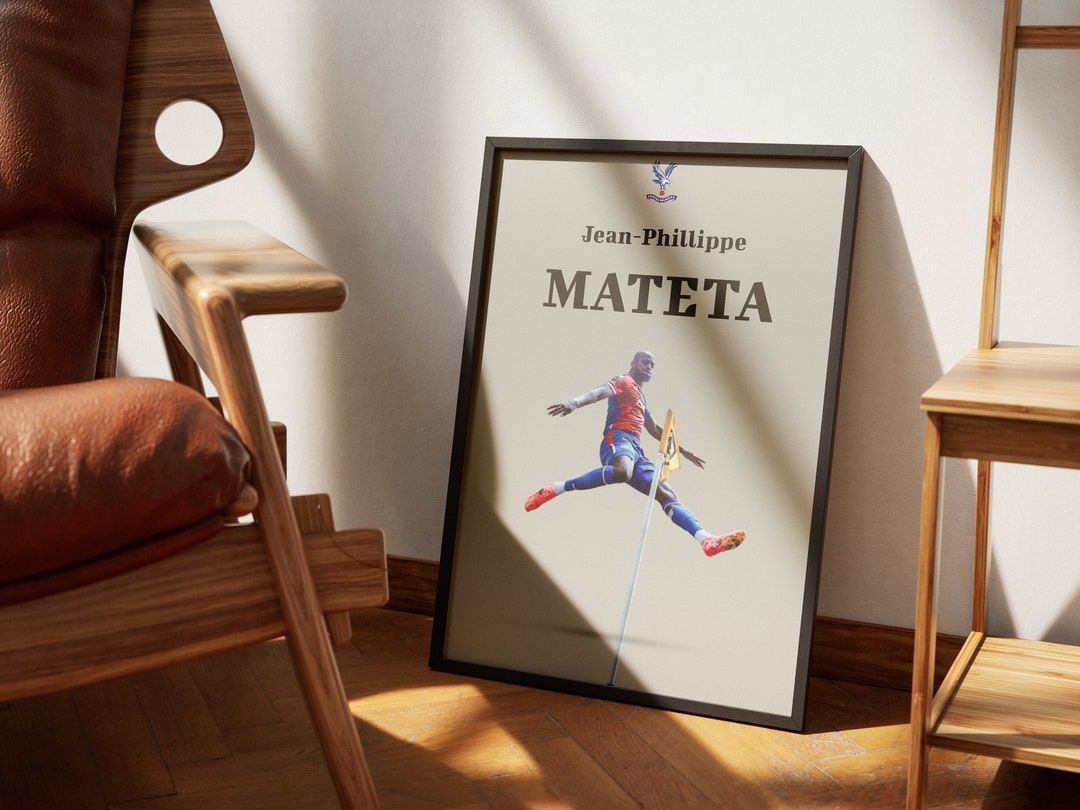Mateta Crystal Palace Poster. Jean-phillipe Mateta Celebration Football ...