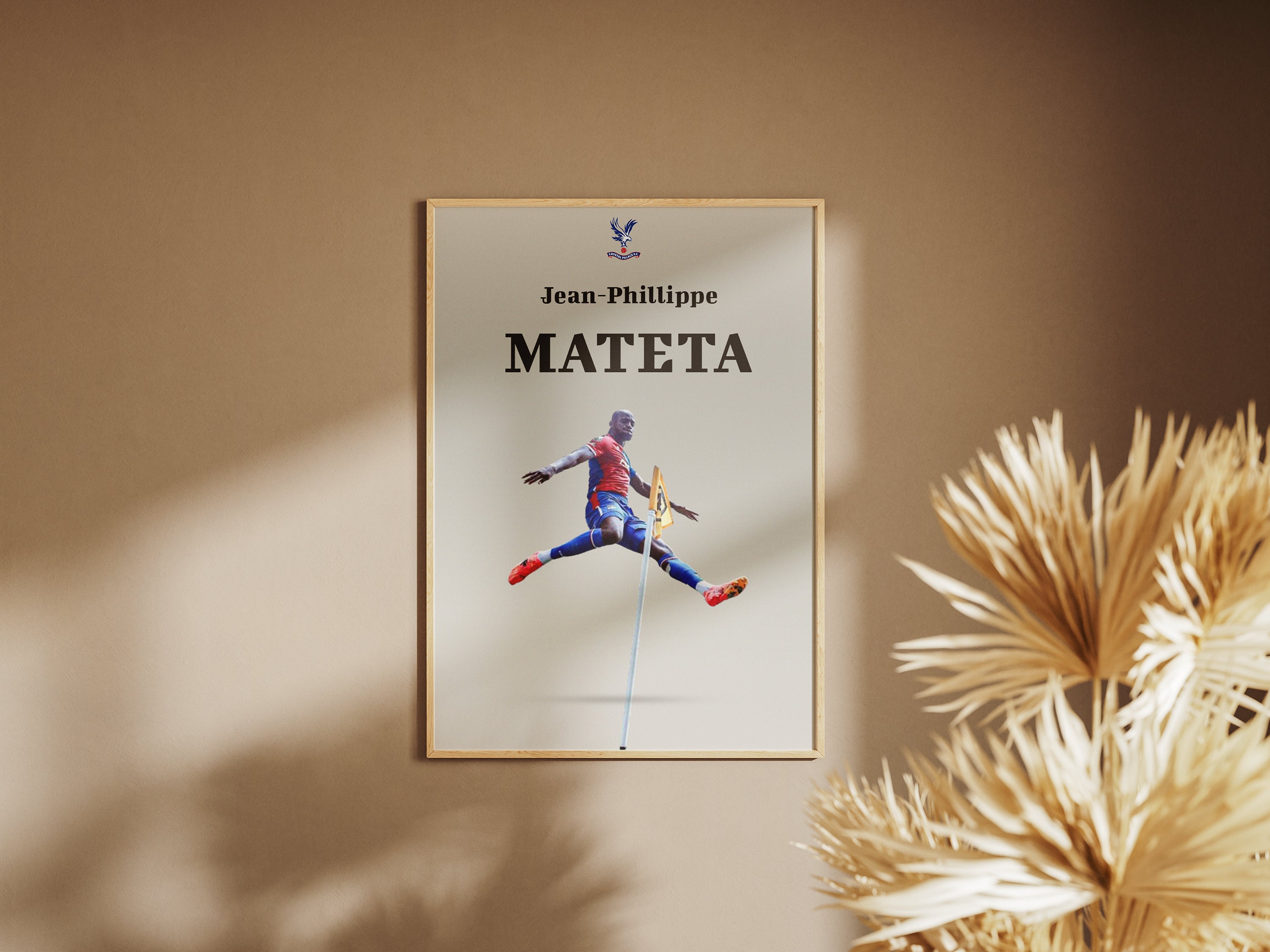 Mateta Crystal Palace Poster. Jean-phillipe Mateta Celebration Football ...