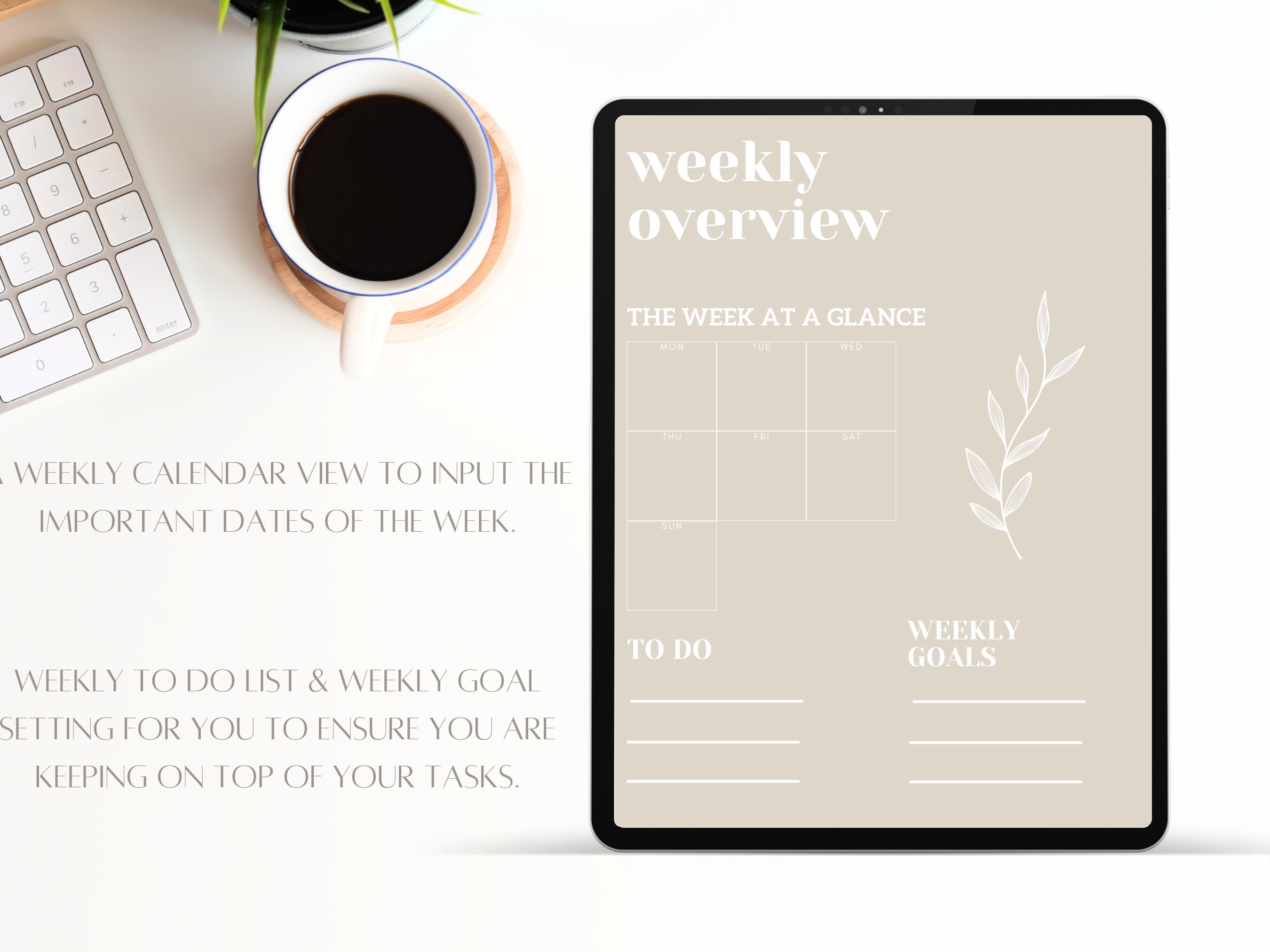 Weekly Digital Planner Template Instant Download - Etsy