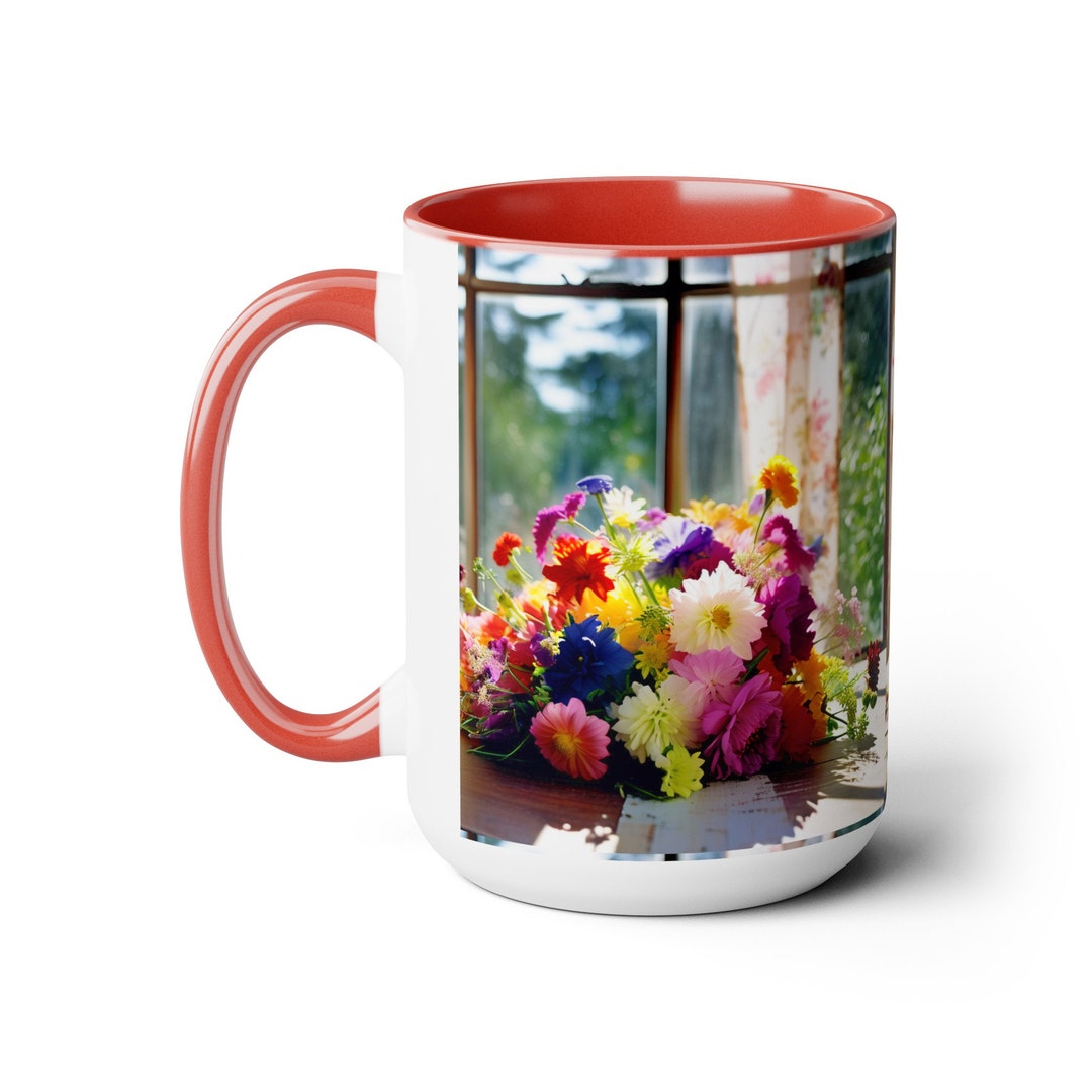 Two-tone Coffee Mugs, 15oz - Etsy