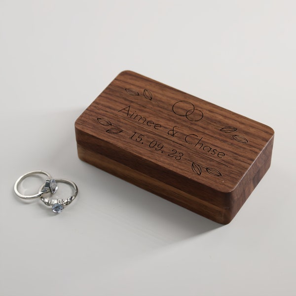 Personalized Engraved Ring Boxes - Etsy