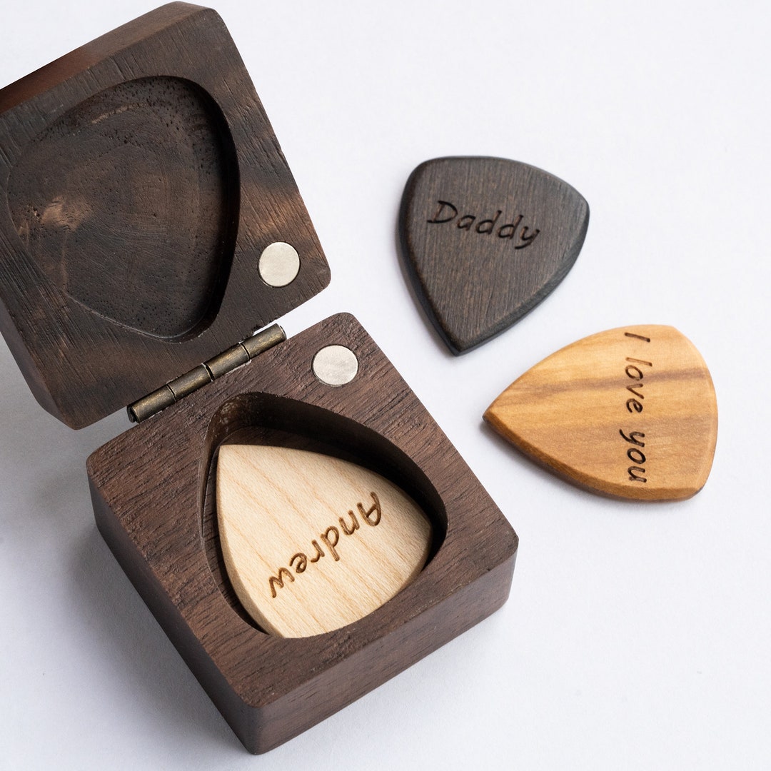 Handcrafted Wooden Custom Guitar Pick, Personalize Your Picks, Custom ...