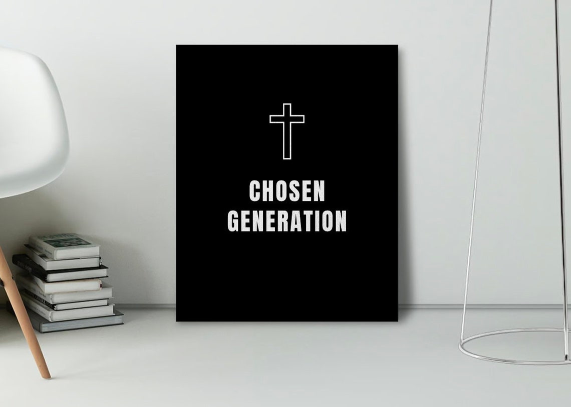 Chosen Generation Christian Cross 1 Peter 2:9 Digital Download PNG/SVG ...