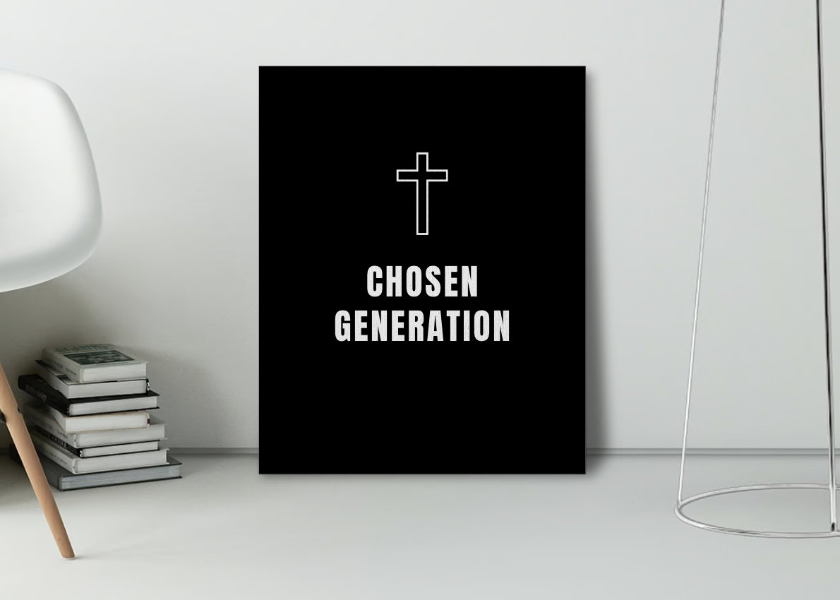 Chosen Generation Christian Cross 1 Peter 2:9 Digital Download PNG/SVG ...